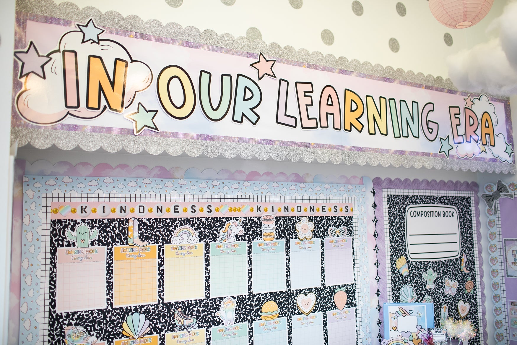 Shimmer Pop | Pastel 90's Aesthetic Classroom Decor | Schoolgirl Style