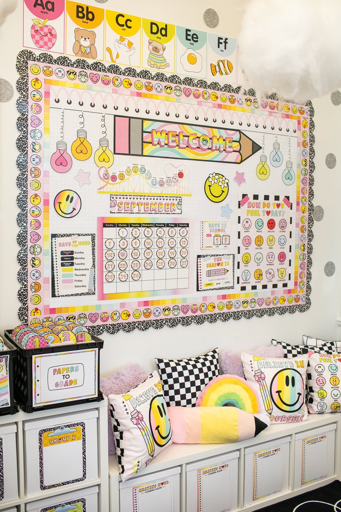 Emotional Rollercoaster | Rainbow Pastel Classroom Decor – Schoolgirl Style