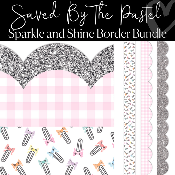 Sparkle And Shine Border Bundle | Bulletin Board Borders | Schoolgirl ...