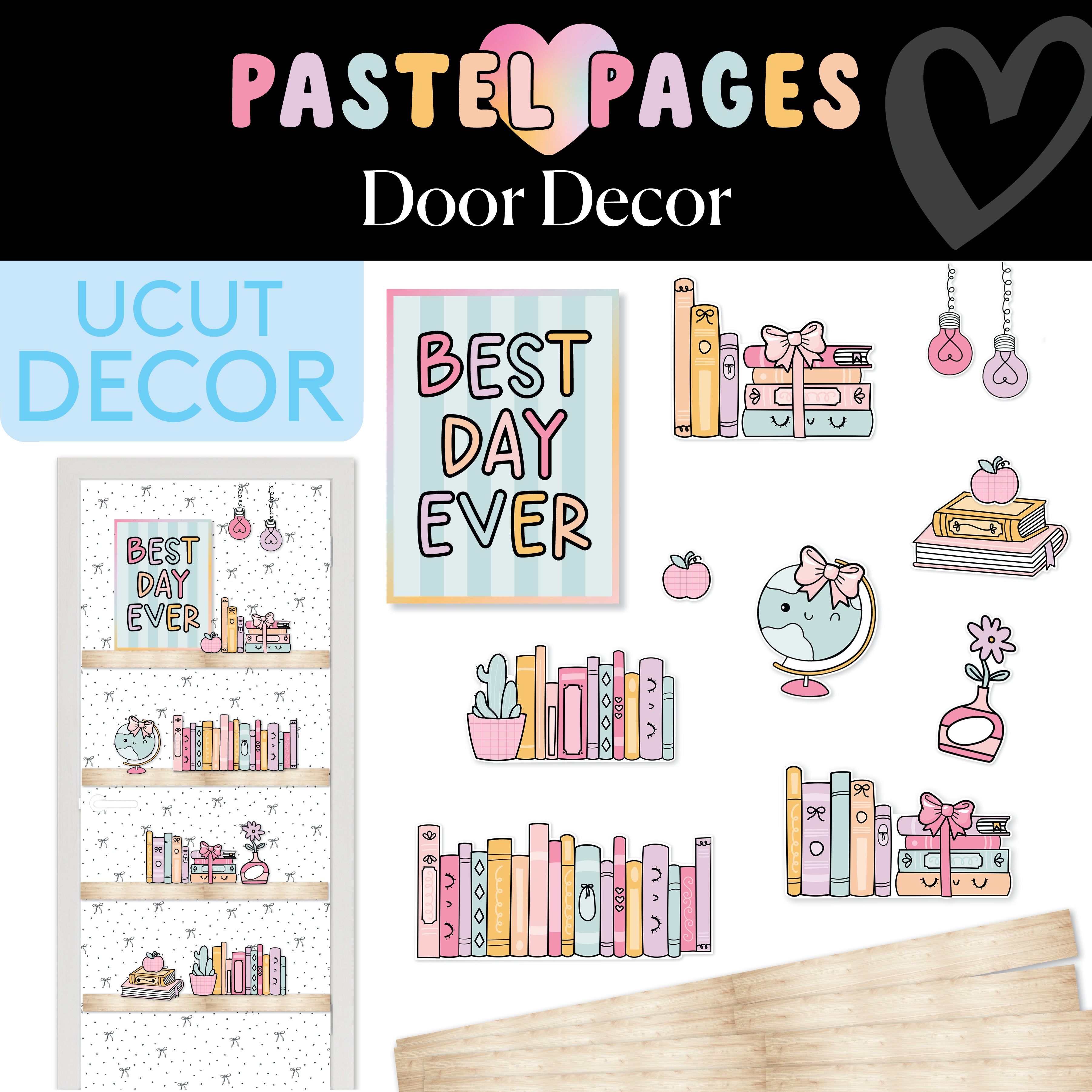 Best Day Ever Boho Pastel Classroom Door Decor | Pastel Pages ...