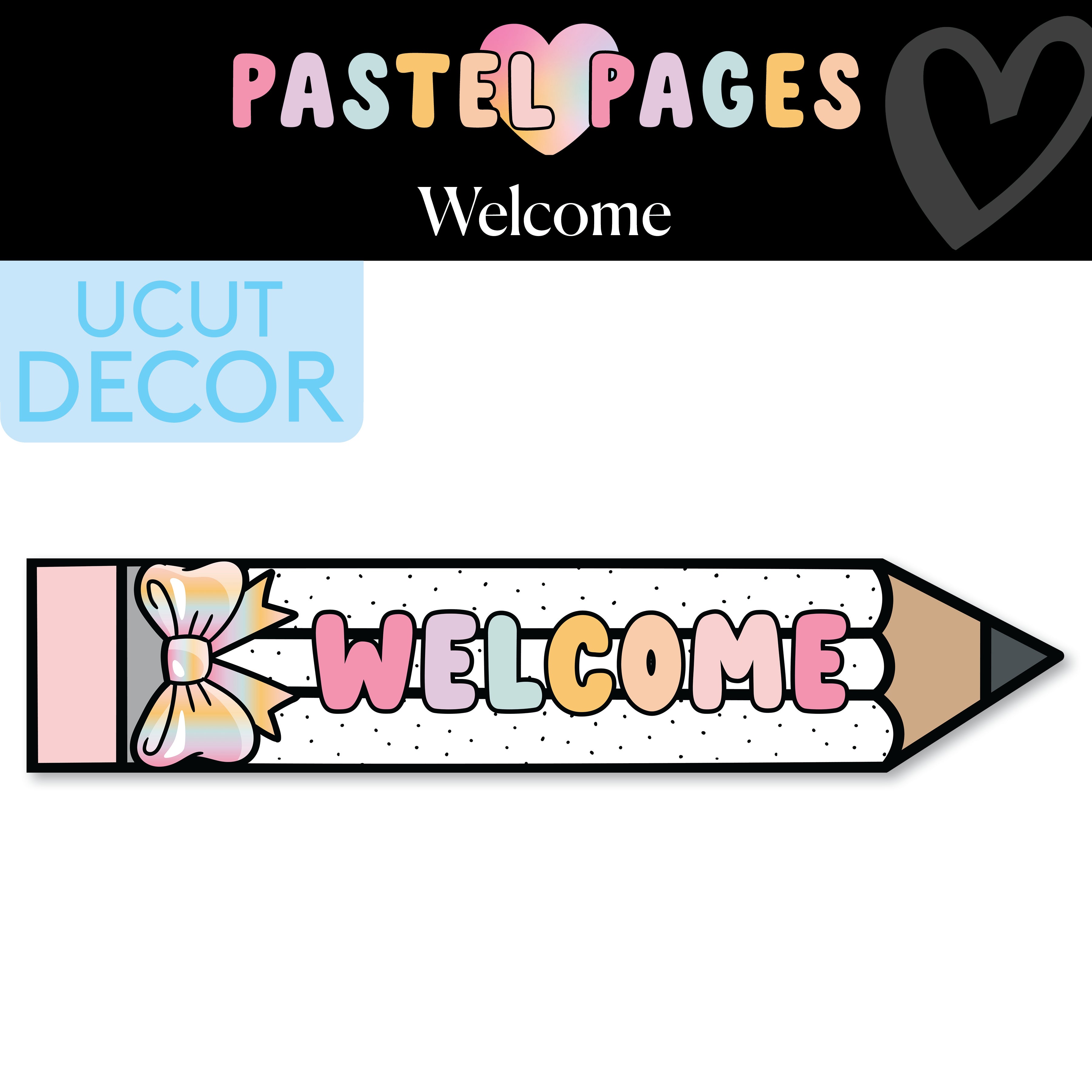 Boho Pastel Pencil Welcome Statement Piece | Pastel Pages – Schoolgirl ...