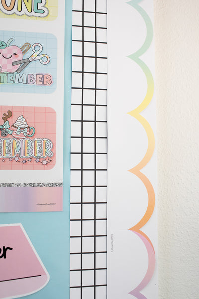 Pastel Ombre | Bulletin Board Borders | Schoolgirl Style