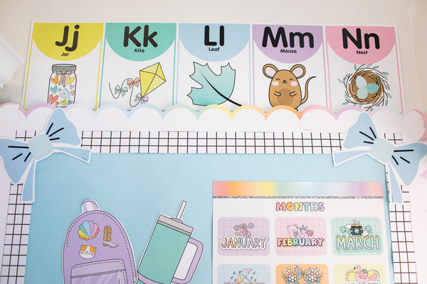Alphabet Cards | Saved By The Pastel | Printable Classroom Decor | Sch ...