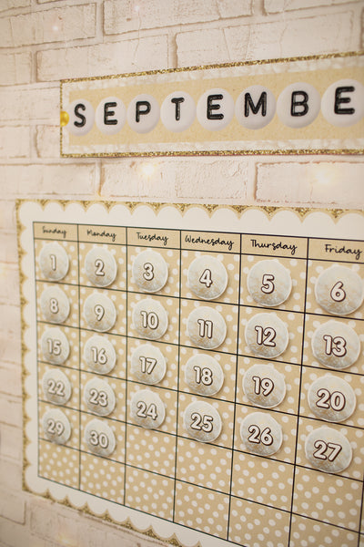 Calendar | Bulletin Board Set | Cozy | Schoolgirl Style