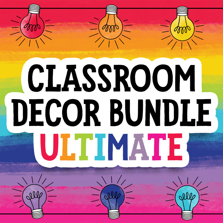 Lightbulb Moments Ultimate Pre-Printed and Printable Classroom Decor B ...