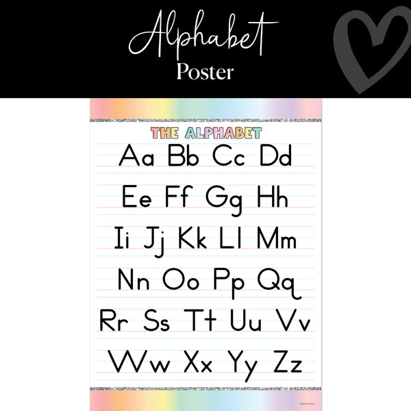 Manuscript Alphabet | Classroom Posters | Pastel Classroom Decor | Sch ...