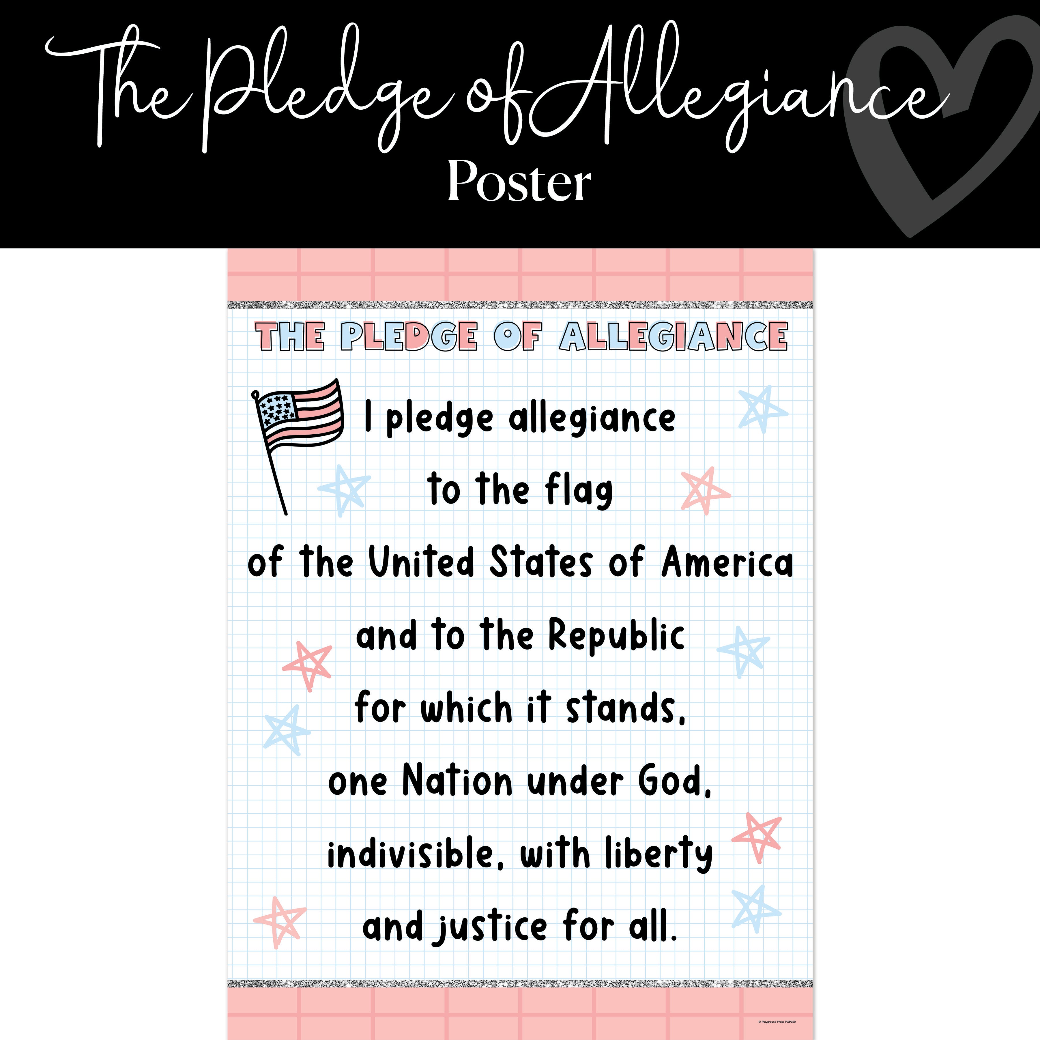 Pledge of Allegiance | Classroom Posters | Pastel Classroom Decor | Sc ...