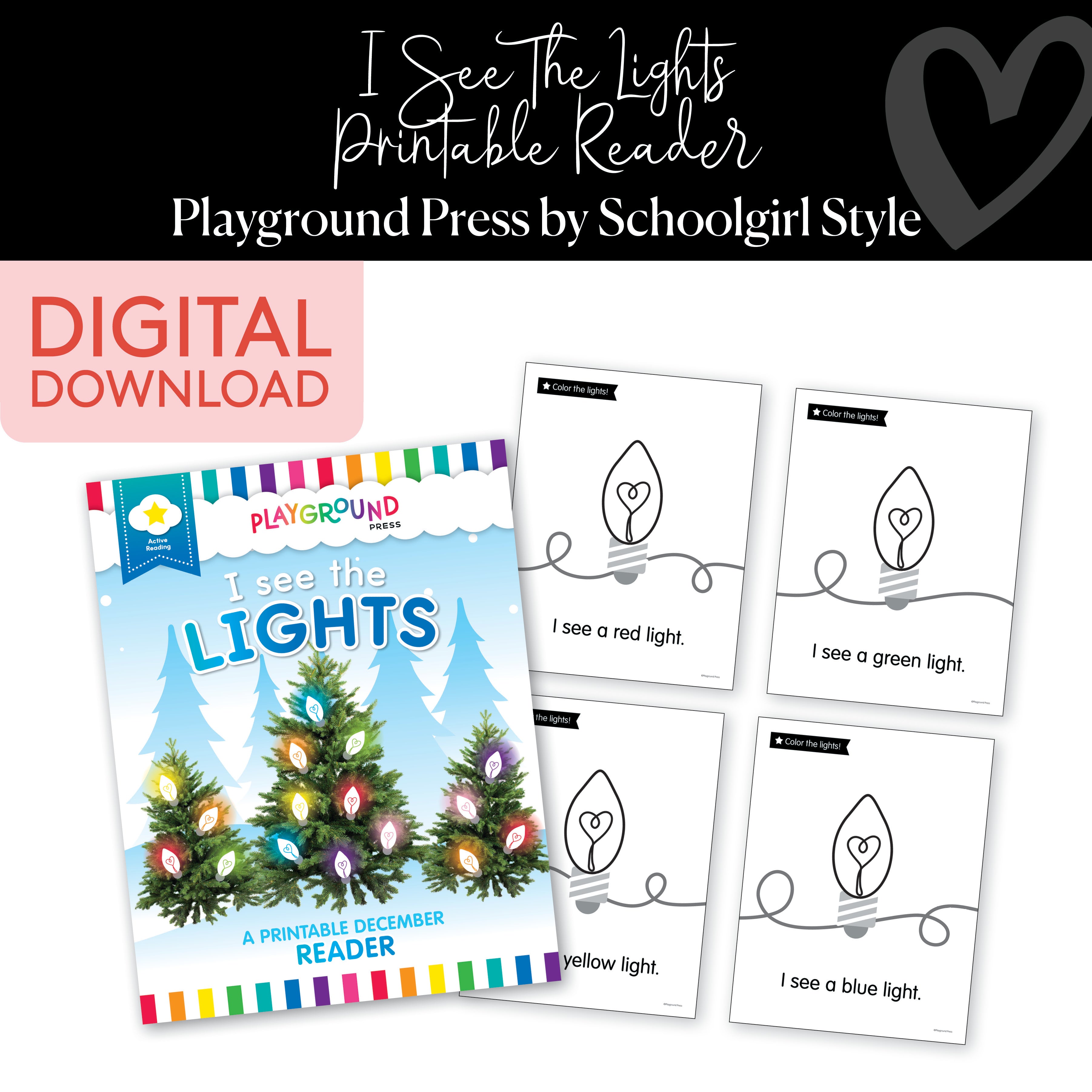 December Printable Reader | I See the Lights – Schoolgirl Style