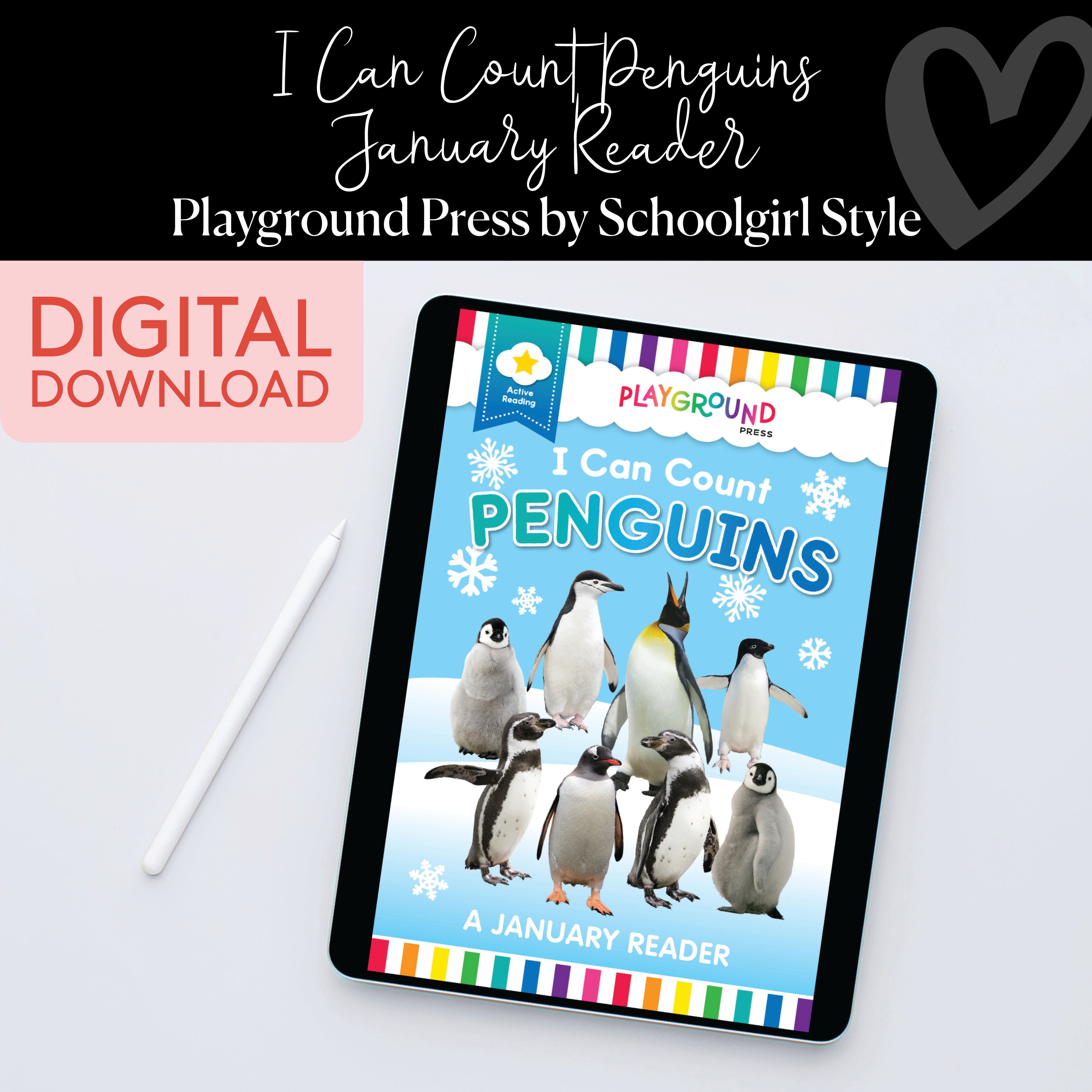 I Can Count Penguins | Level A Reader – Schoolgirl Style