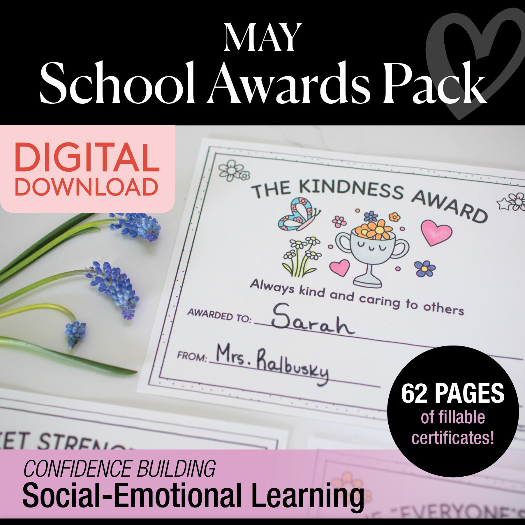 Printable No-Prep End-Of-Year Awards Pack: An Award for Every Student ...