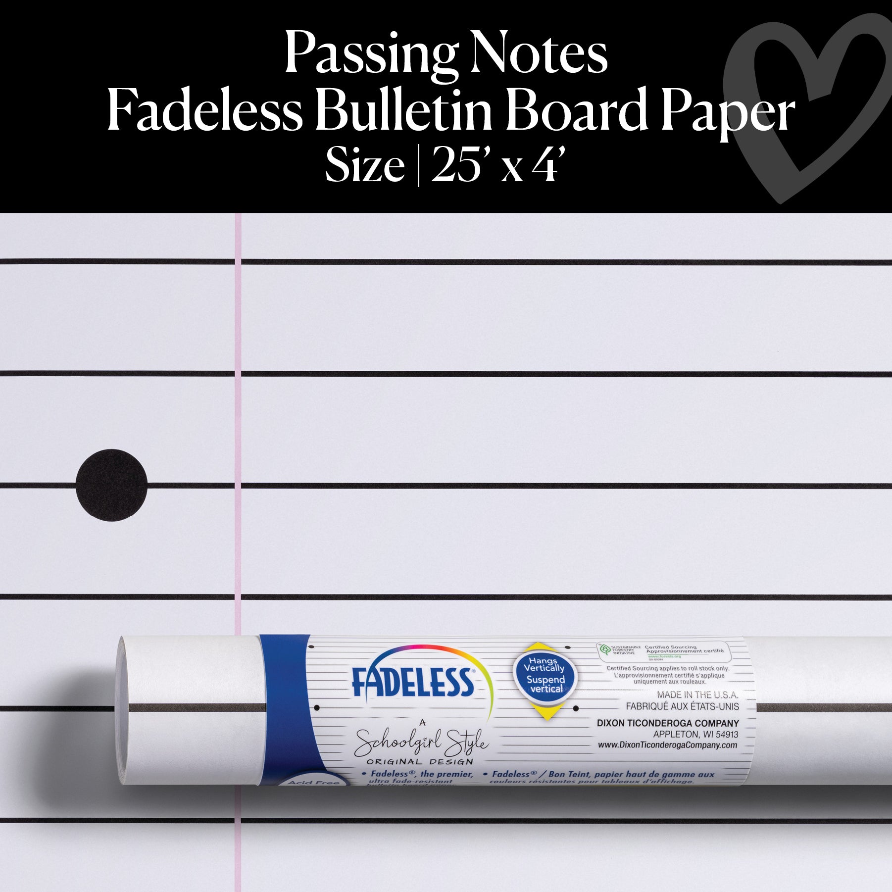 Loose-Leaf Notebook Bulletin Board Paper for Classrooms – Schoolgirl Style