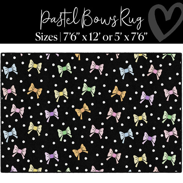 Pastel Bows | Classroom Rugs | Schoolgirl Style