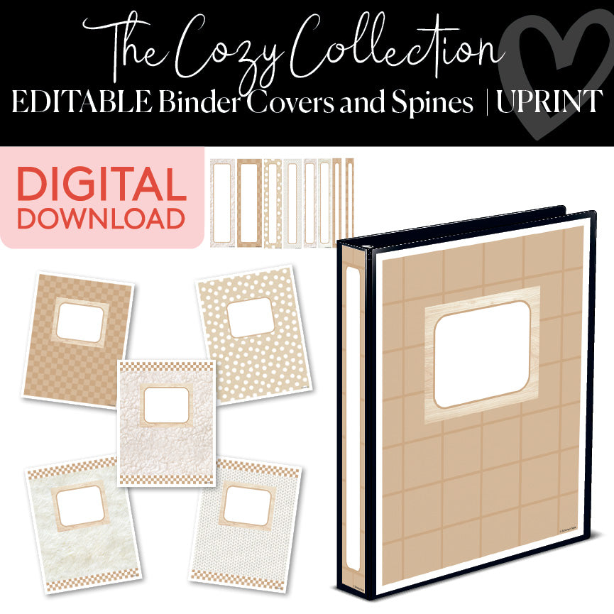 Binder Covers and Spines | Cozy | Printable Classroom Decor | Schoolgi ...