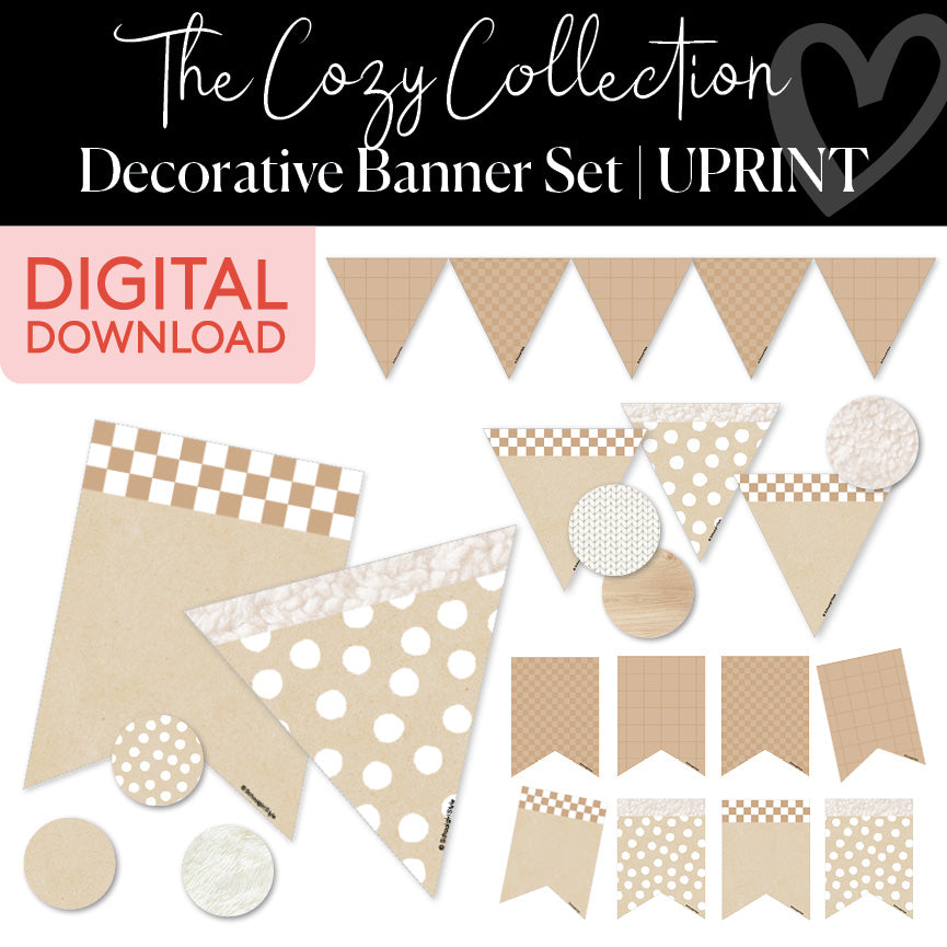 Classroom Banners | Cozy | Printable Classroom Decor | Schoolgirl Styl ...