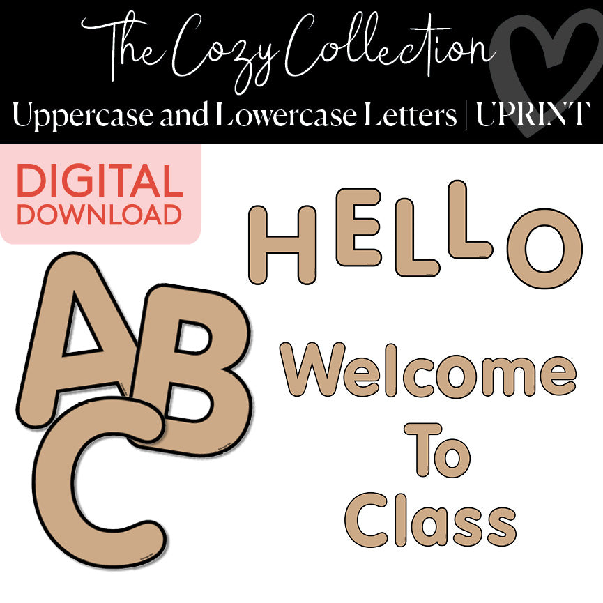 Uppercase and Lowercase Letters | Inspirational Classroom Headline | C ...
