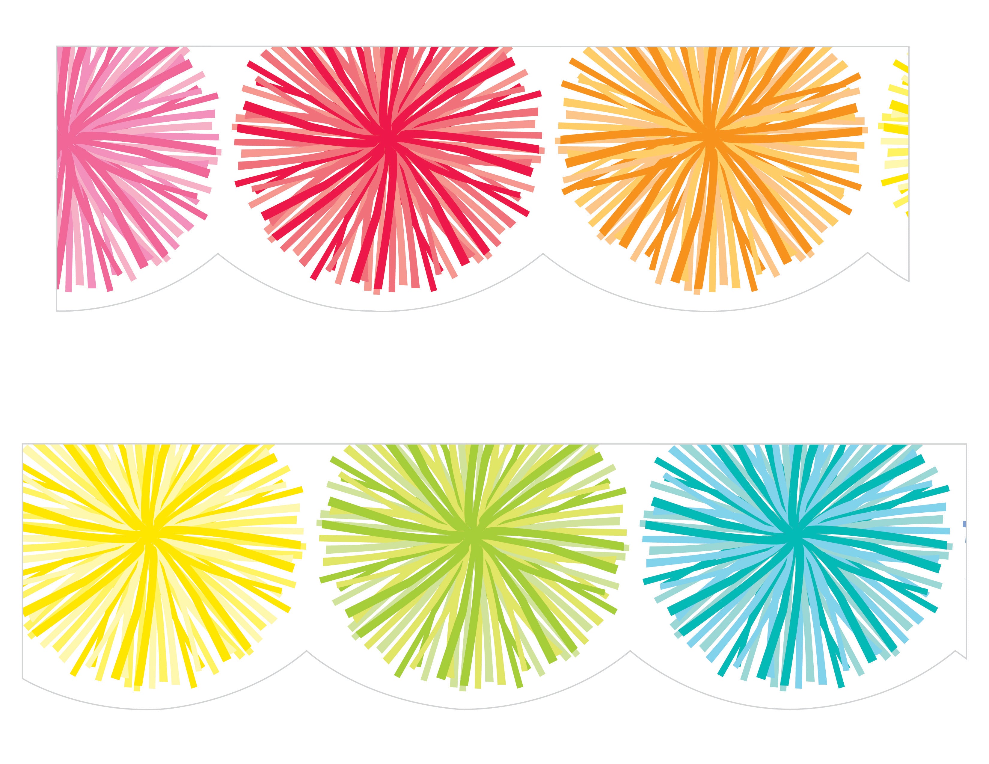 Classroom Border | Rainbow Pom Border | "Pastel Poms" Frame Border ...