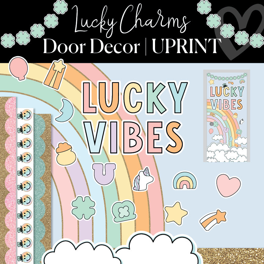Lucky Vibes Door Decor Set | St. Patricks Day Classroom Decor | School ...