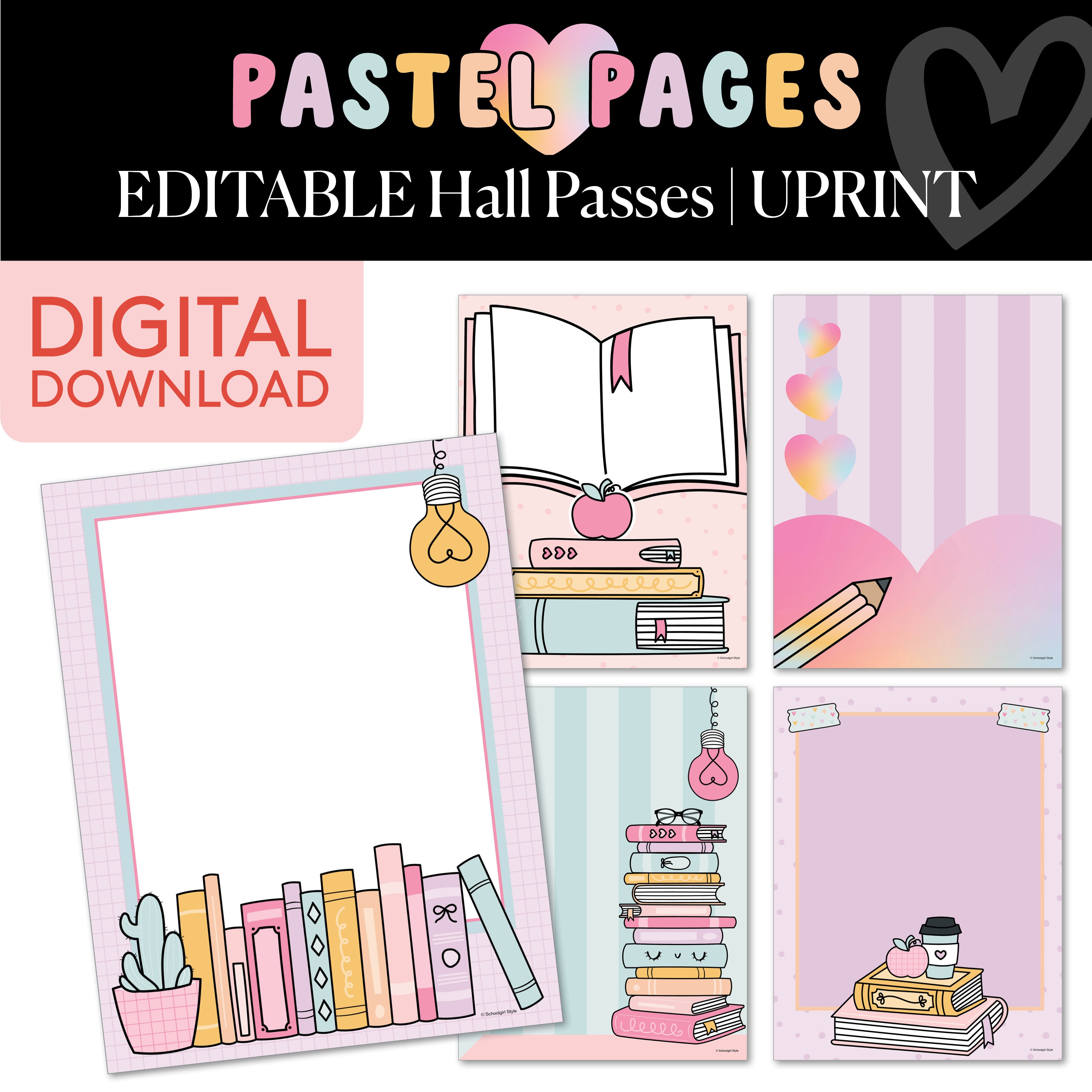 Printable Editable Boho Pastel Classroom Posters | Pastel Pages ...