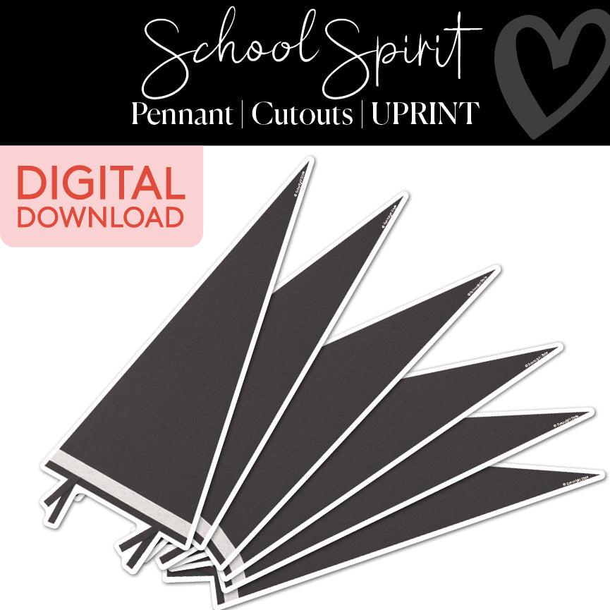 Printable Pennant Bulletin Board Cutouts – Schoolgirl Style