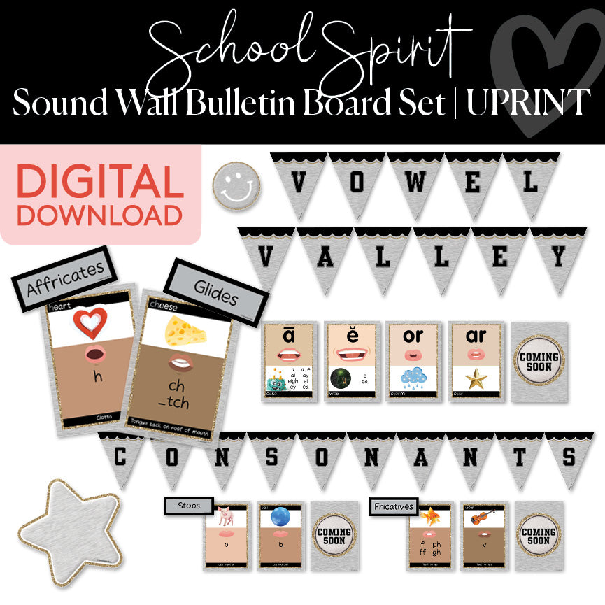 Printable Sound Wall | School Spirit – Schoolgirl Style