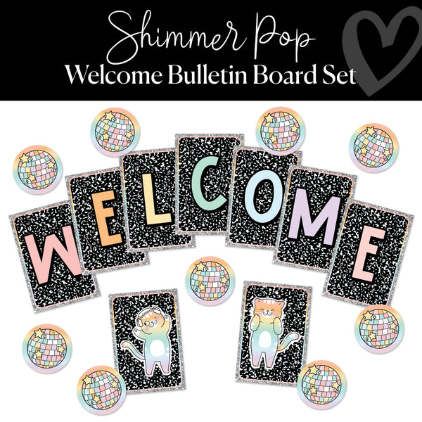 Welcome | Bulletin Board Set | Shimmer Pop | Schoolgirl Style