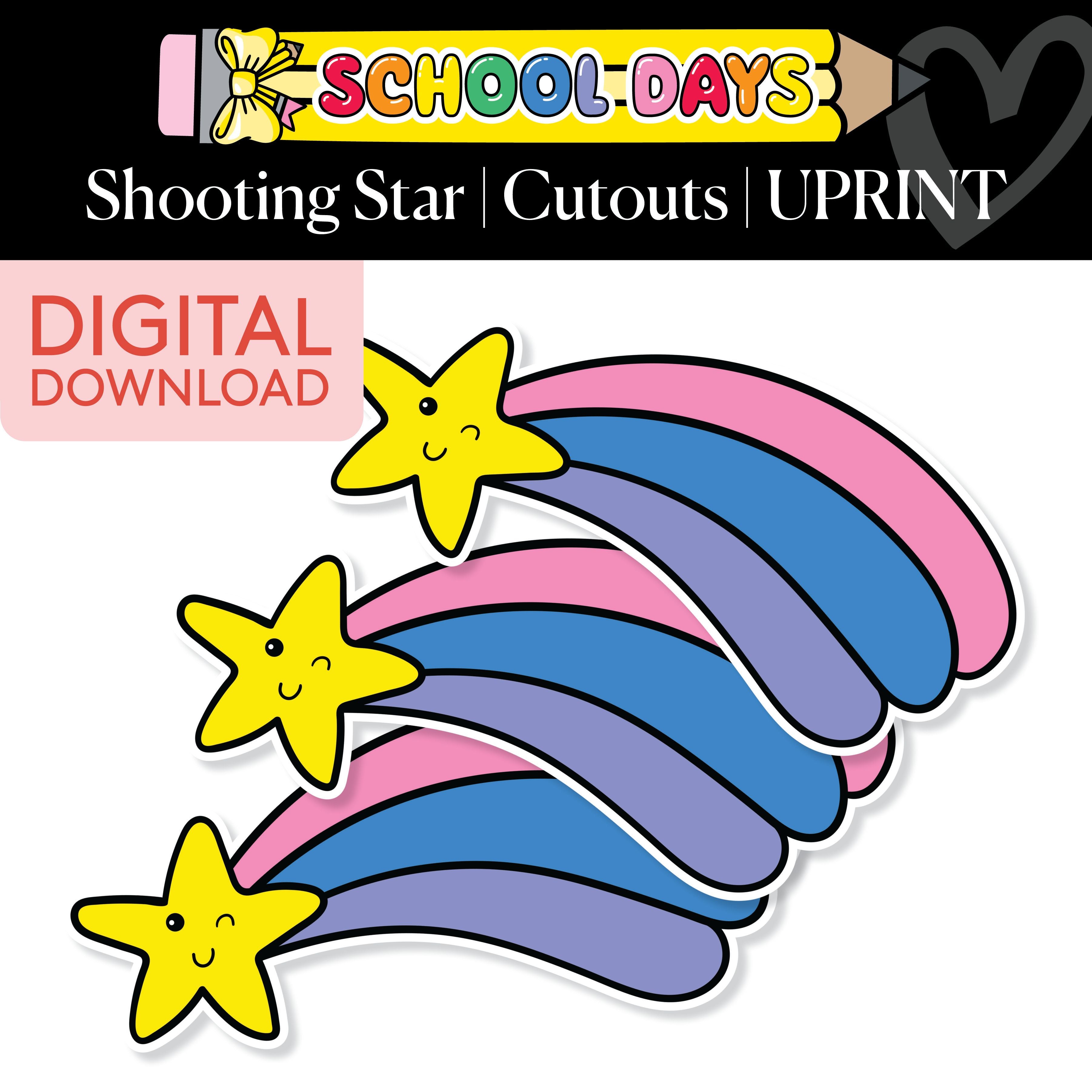 Printable Shooting Star Bulletin Board Cutouts | School Days ...