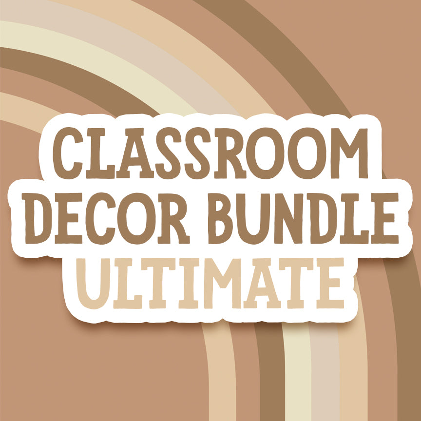 Boho Rainbow Ultimate Pre-Printed and Printable Classroom Decor Bundle ...