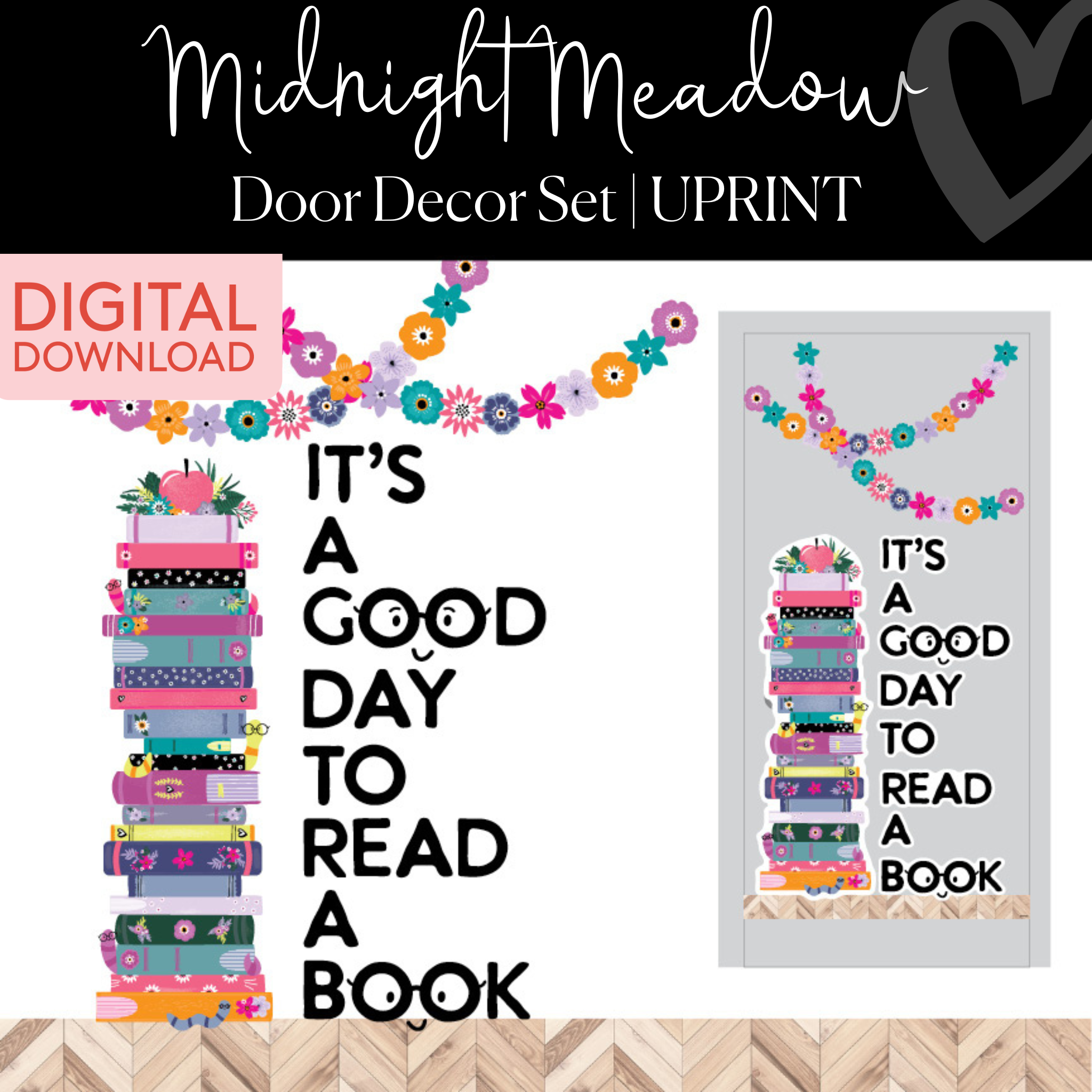 Printable It's A Good Day To Read A Book Classroom Door Decorations ...