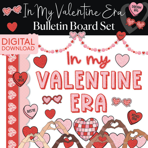 In My Valentine Era Bulletin Board Set & Door Decor | Valentine's Day ...