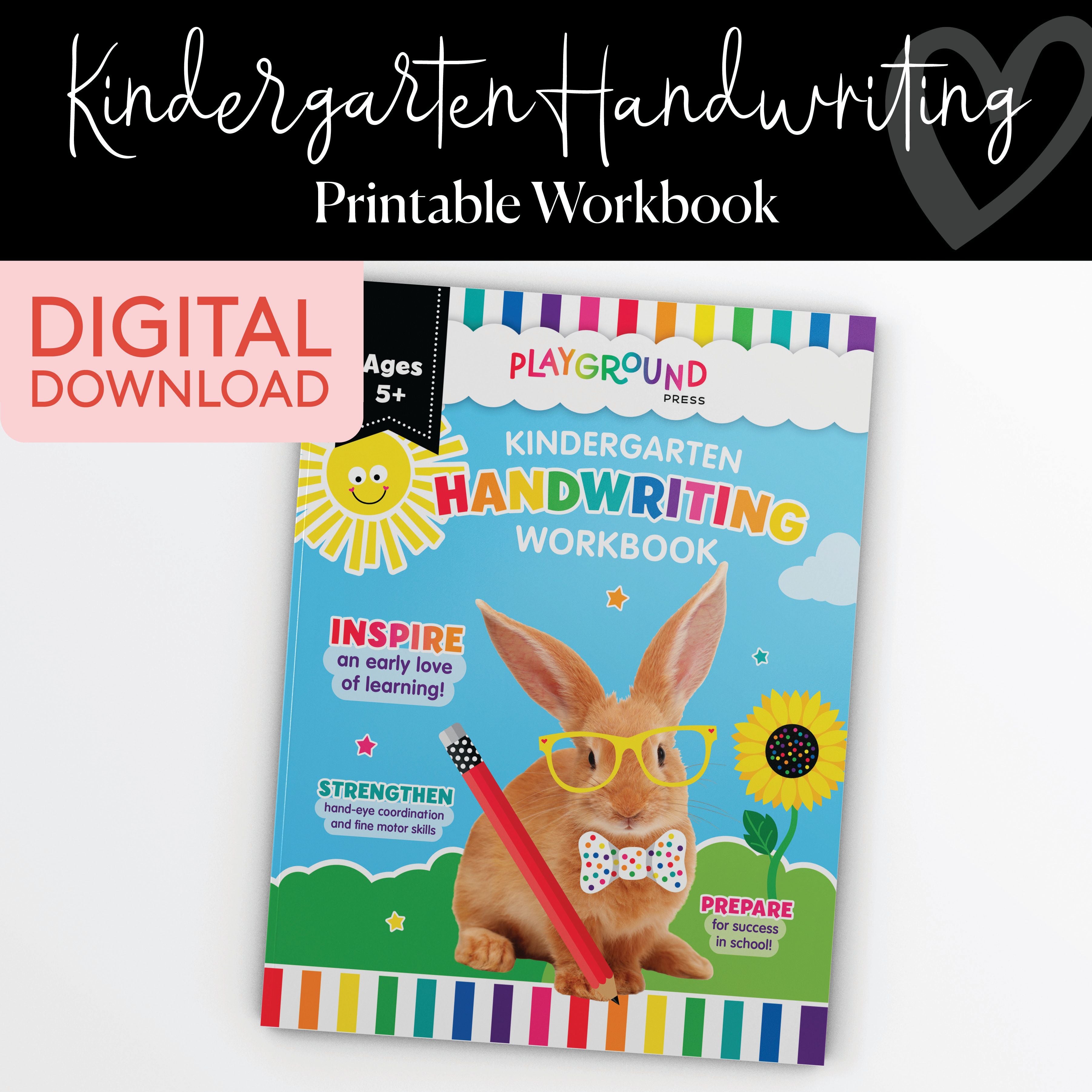 Kindergarten Handwriting Printable Workbook – Schoolgirl Style