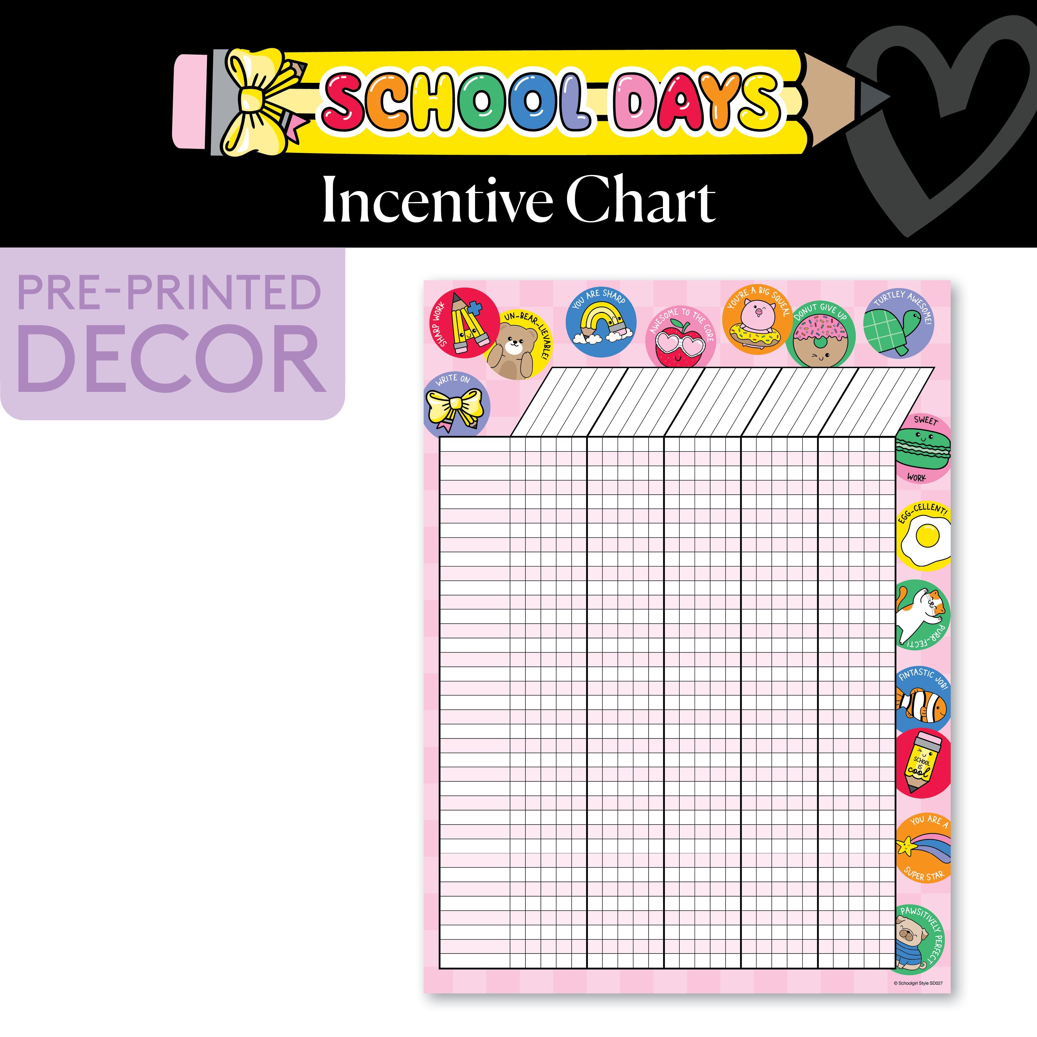 Bright Rainbow Incentive Chart | School Days – Schoolgirl Style