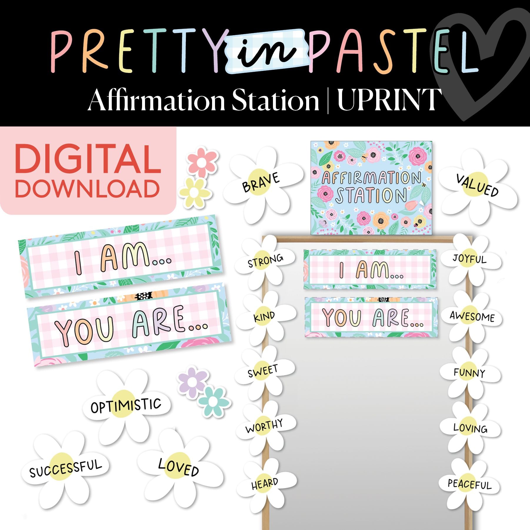 Printable Pastel Affirmation Station | Pretty in Pastel – Schoolgirl Style