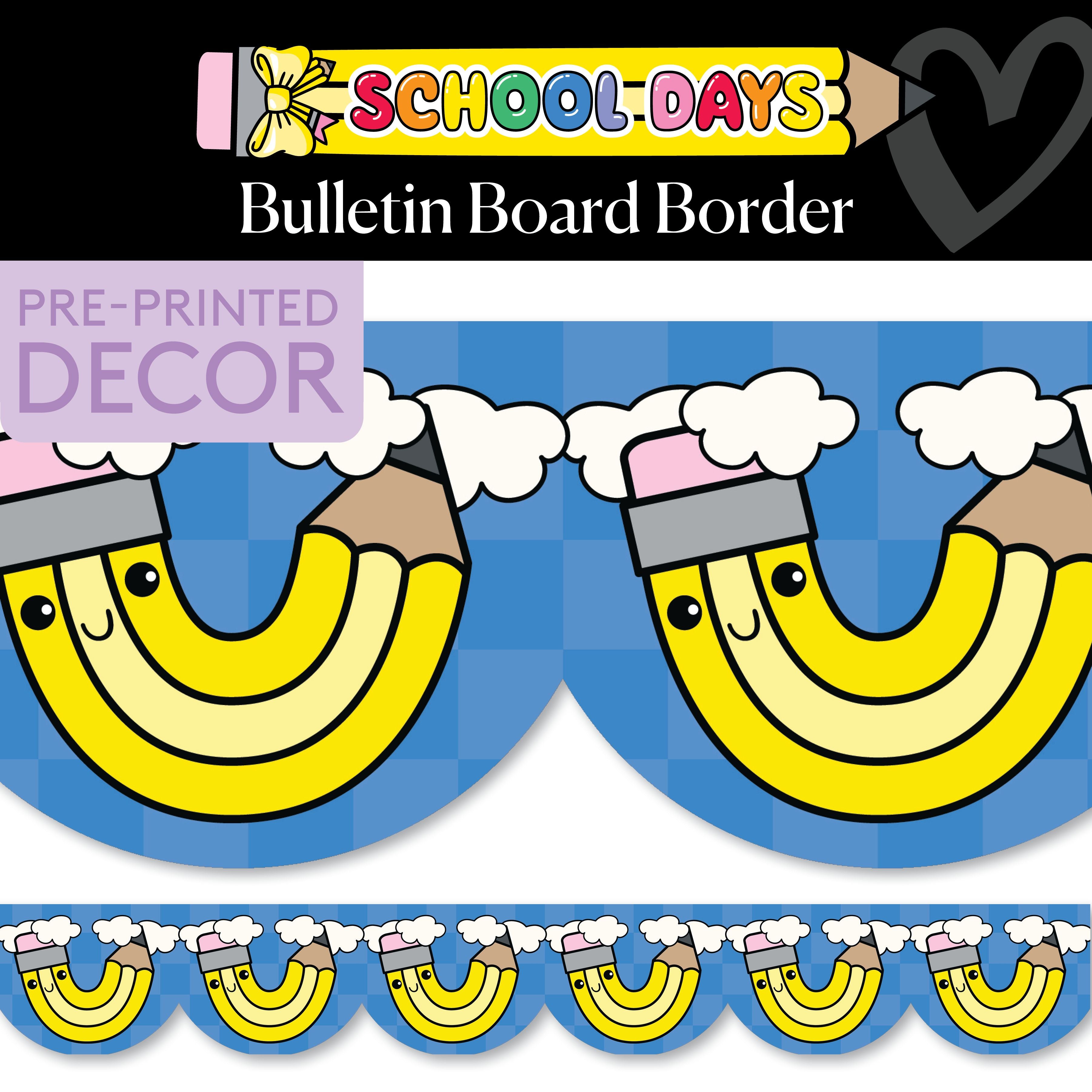 Number 2 Pencil Bulletin Board Borders | School Days – Schoolgirl Style