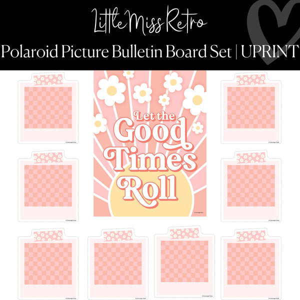 Polaroid Picture Bulletin Board Set | Retro Classroom | Schoolgirl Style