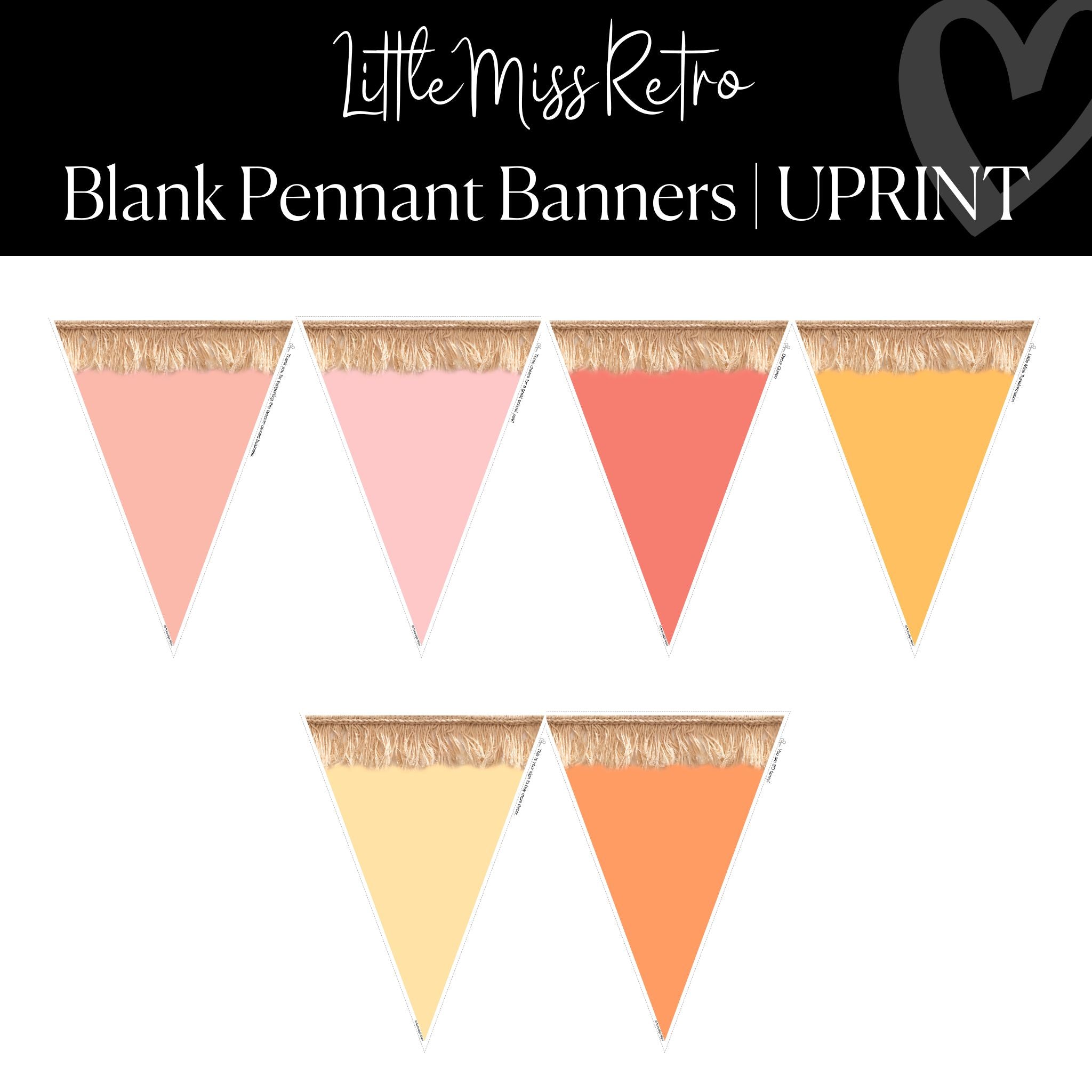 Printable Classroom Banners | Retro Classroom Decor |Schoolgirl Style