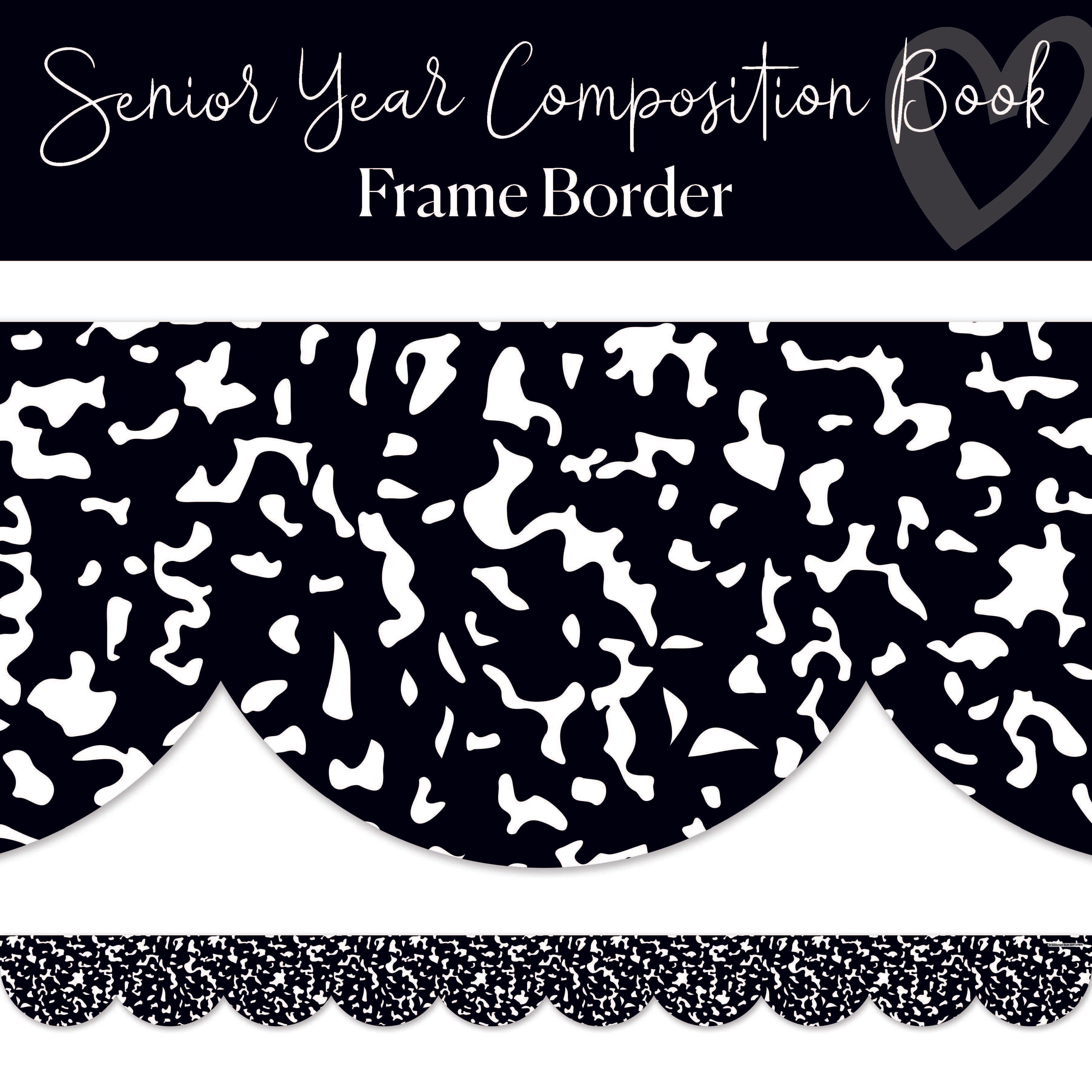 Senior Year Composition Notebook Bulletin Board Border – Schoolgirl Style