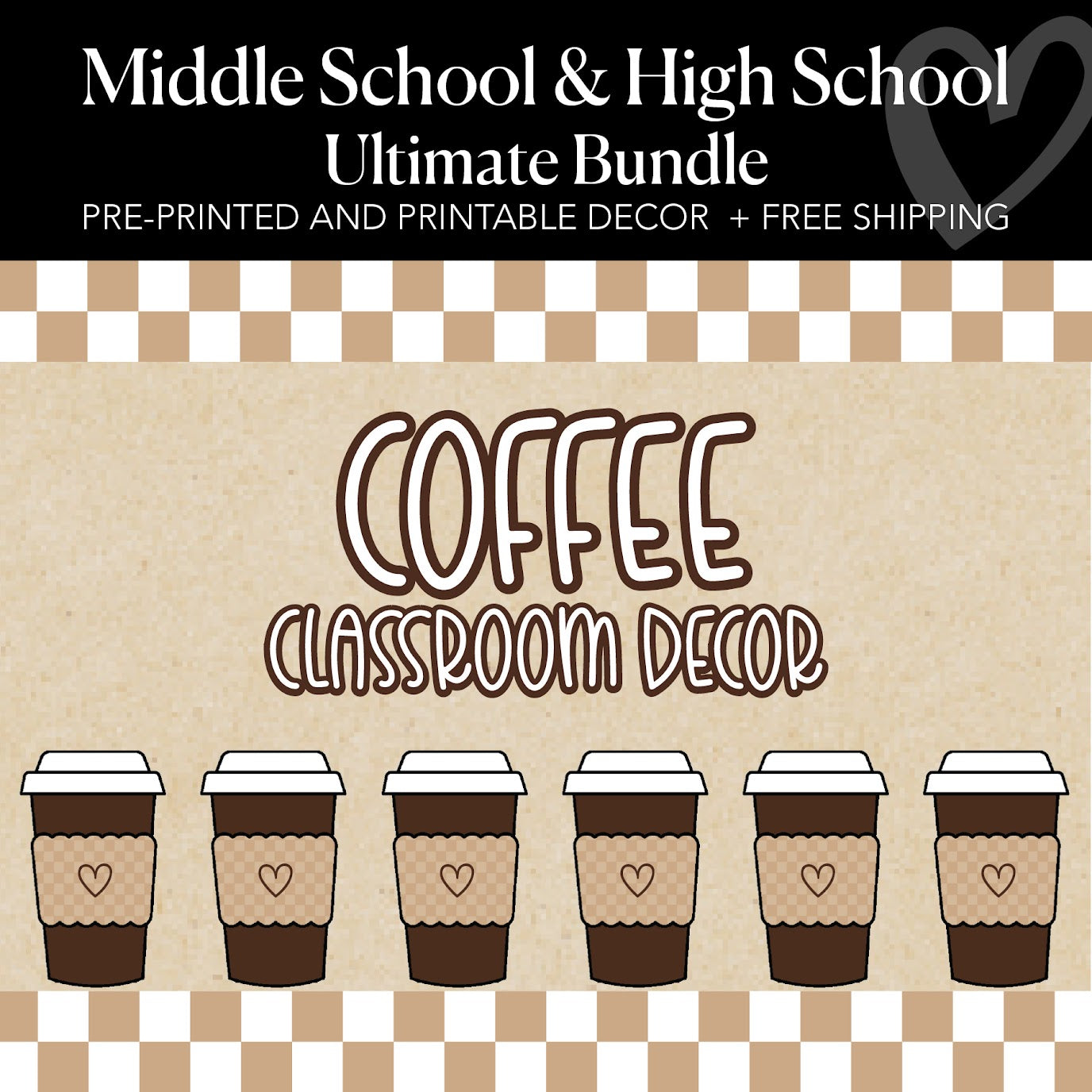 Coffee Classroom Decor | Middle School & High School Ultimate Bundle ...