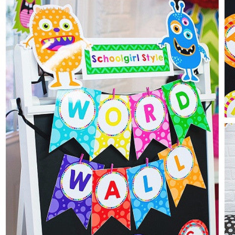 Banner Letters | Monster Mania | Schoolgirl Style