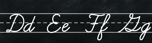 Cursive Alphabet Line|UPRINT – Schoolgirl Style