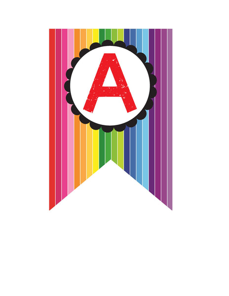 Banner Letters | Happy Rainbow | Schoolgirl Style