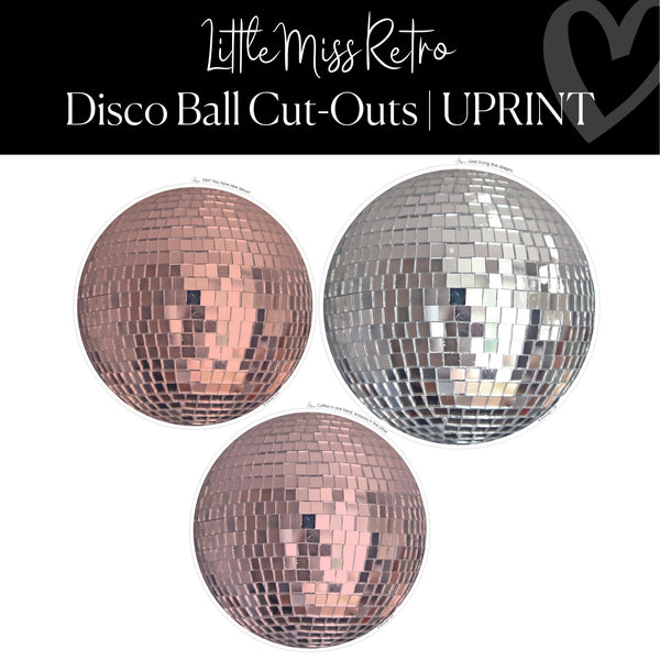 Disco Ball REGULAR and XL Classroom Cut-Outs | Schoolgirl Style