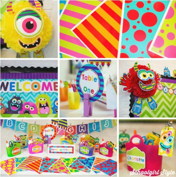 "Monster Mania" Full UPRINT Bundle | Printable Classroom Decor | Teach ...