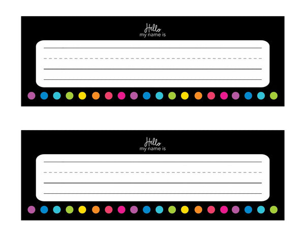 Name Tags and Nameplates | Neon Pop | Schoolgirl Style