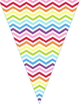 Simple and Stylish Chevron Chic Rainbow Brite Stripe | Full Printable ...