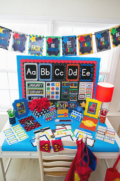 Alphabet Letters- Print | Superheroes | Schoolgirl Style