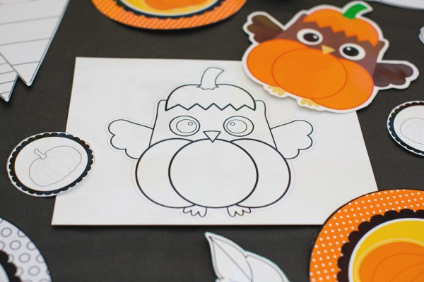 Owl and Pumpkin Cut Outs | Color My Classroom | Schoolgirl Style