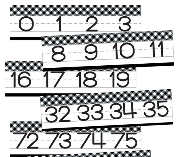 - Number Line|Neutral Classroom Decor|Schoolgirl Style