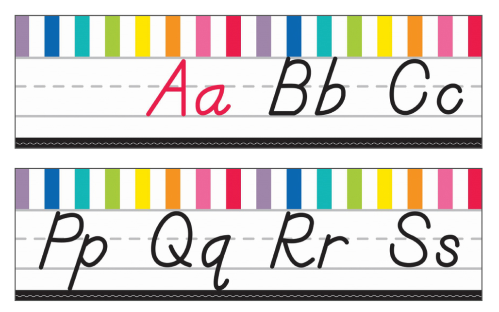 Alphabet Line Manuscript | Just Teach | Schoolgirl Style