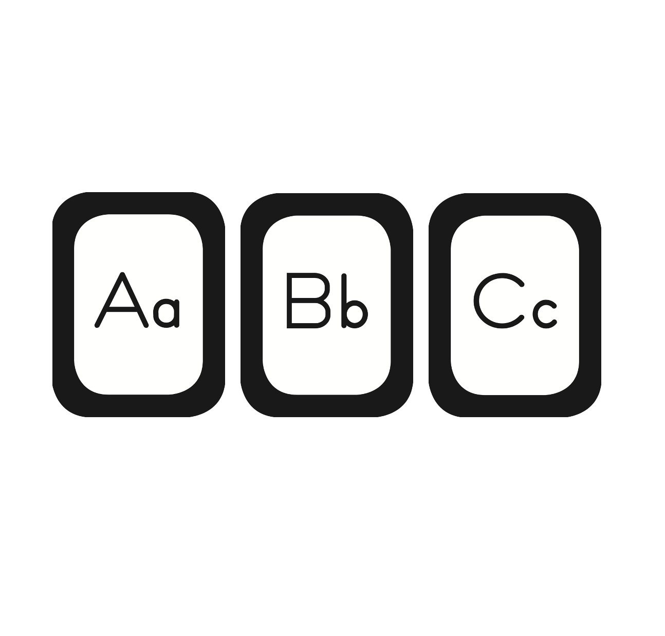 Manuscript Alphabet Cards | Black, White and Stylish Brights ...