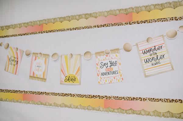Safari Sunset | Bulletin Board Border | Simply Safari | Schoolgirl Sty ...